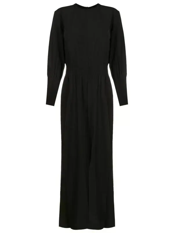 OSKLEN Long-sleeve Wide-leg Jumpsuit - Black