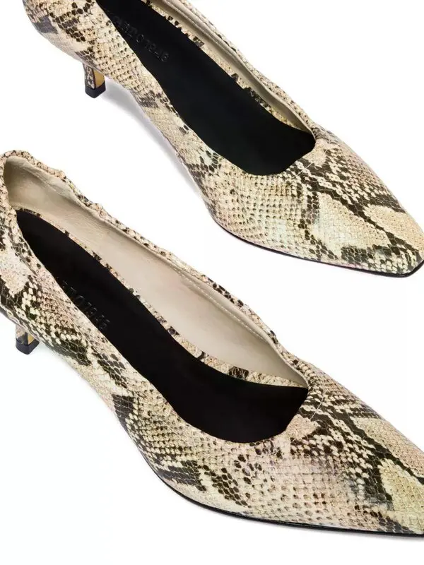 Bernardo 1946 57mm Snakeskin-effect Pumps