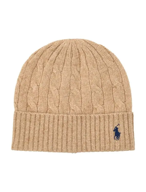 Ralph Lauren Cable Wool-cashmere Beanie - Brown