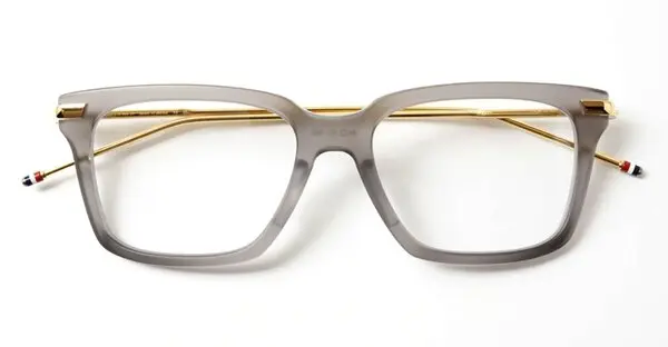 Thom Browne Rectangular Eyeglasses - Grey