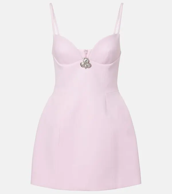 Blumarine Embellished Crêpe Minidress