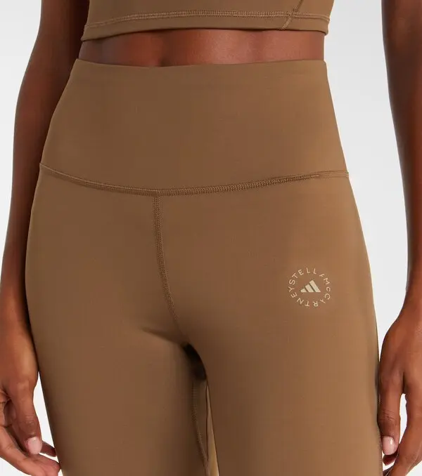 Adidas By Stella McCartney Yoga High-rise Leggings - Brown