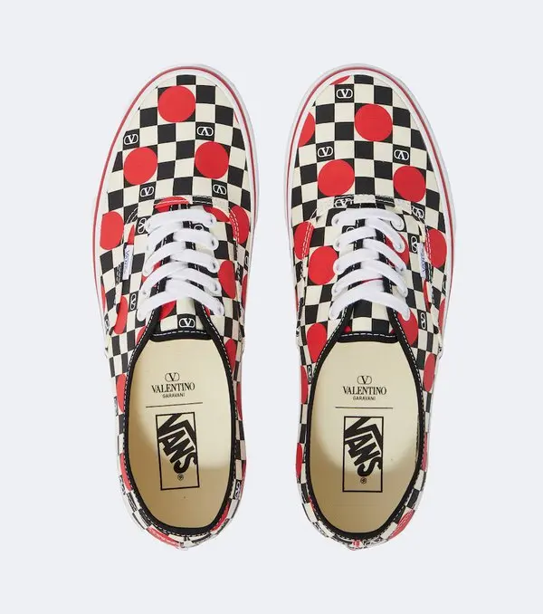 Valentino Garavani X Vans Vlogo Canvas Sneakers - White