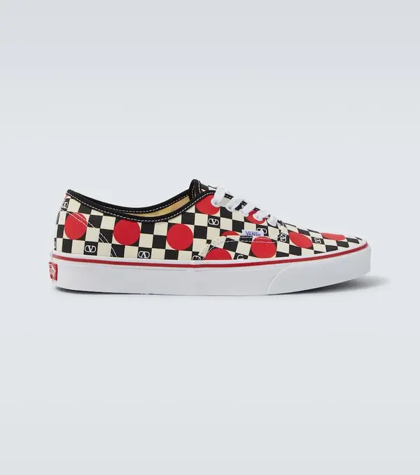 Valentino Garavani X Vans Vlogo Canvas Sneakers - White