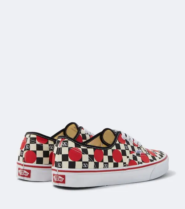 Valentino Garavani X Vans Vlogo Canvas Sneakers - White