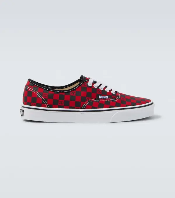 Valentino Garavani X Vans Vlogo Checked Sneakers - Red