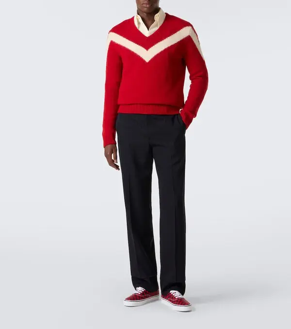 Valentino Garavani X Vans Vlogo Checked Sneakers - Red