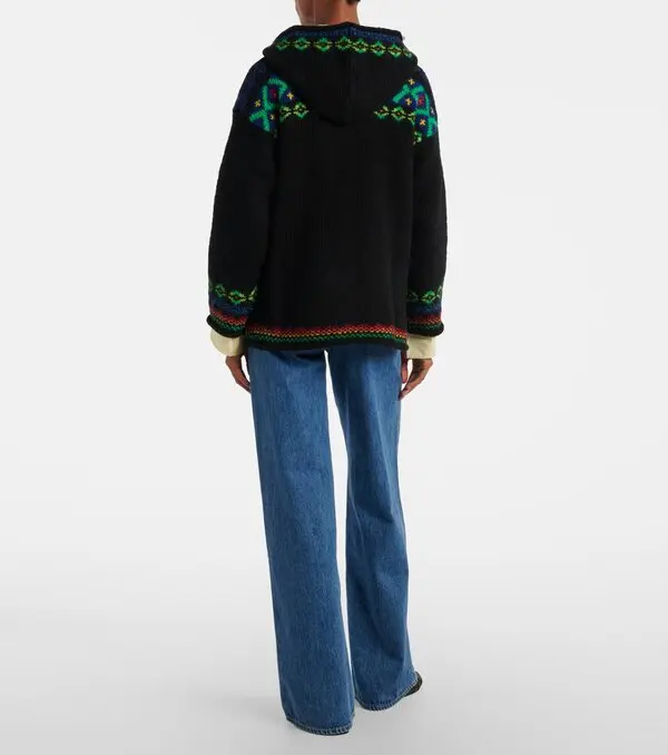 Polo Ralph Lauren Hooded Wool Sweater - Black