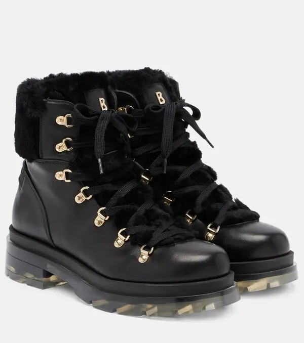 Bogner Swansea Shearling-lined Leather Ankle Boots - Black