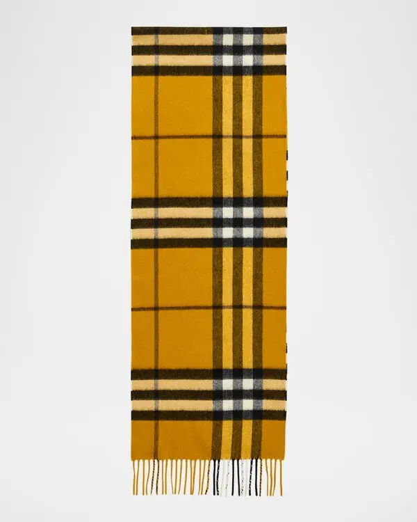 Burberry Cashmere Giant Brights Check Scarf