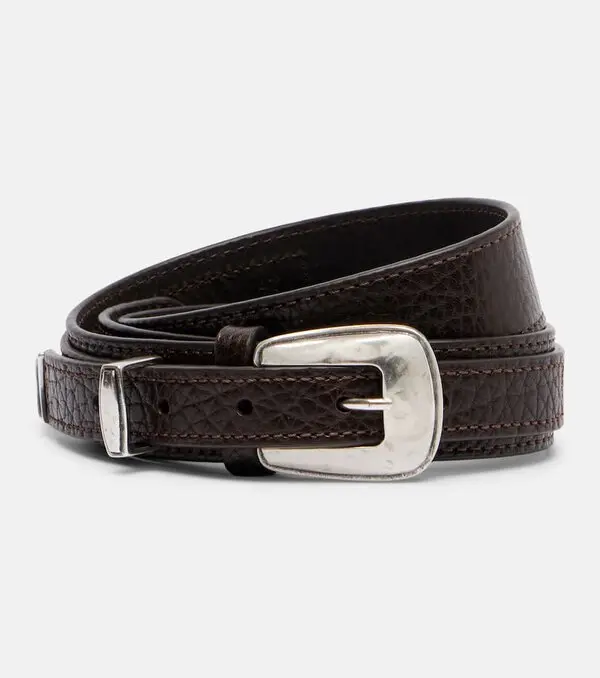 LEMAIRE Leather Belt - Brown
