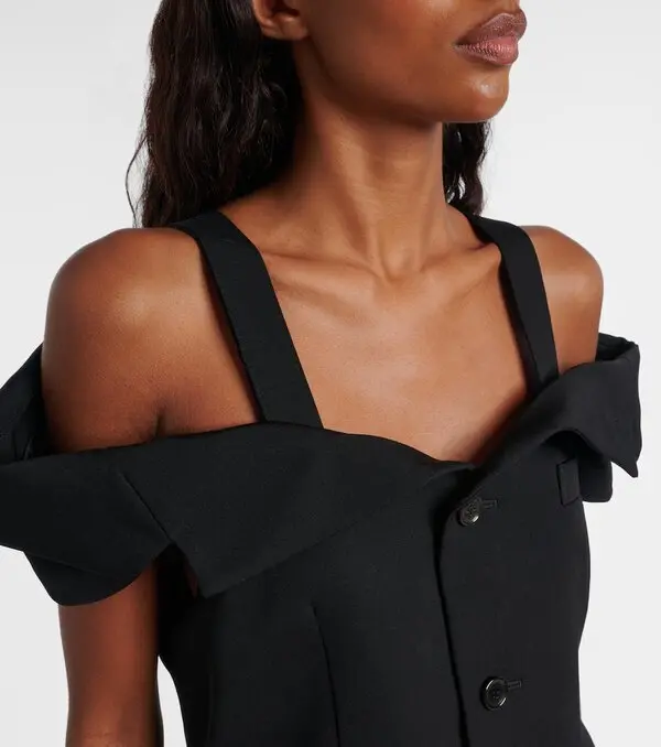 Noir Kei Ninomiya Cutout Wool Top