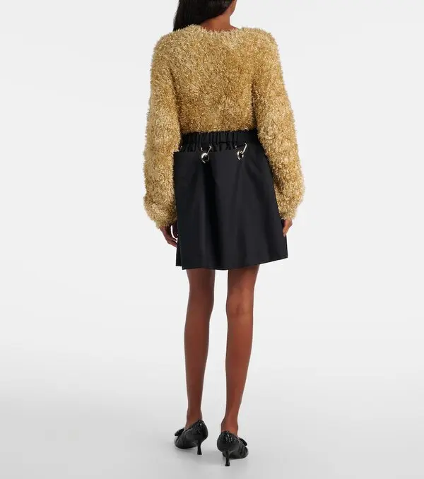Noir Kei Ninomiya Wool Mini Skirt