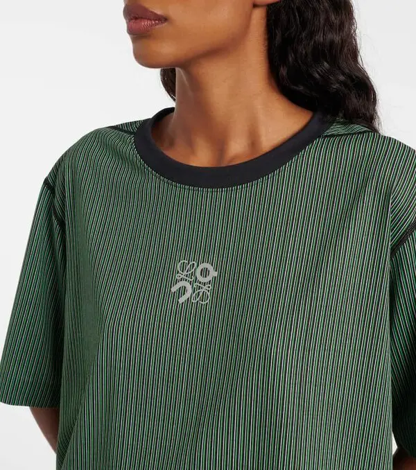 Loewe Embroidered Striped T-shirt