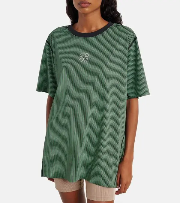 Loewe Embroidered Striped T-shirt