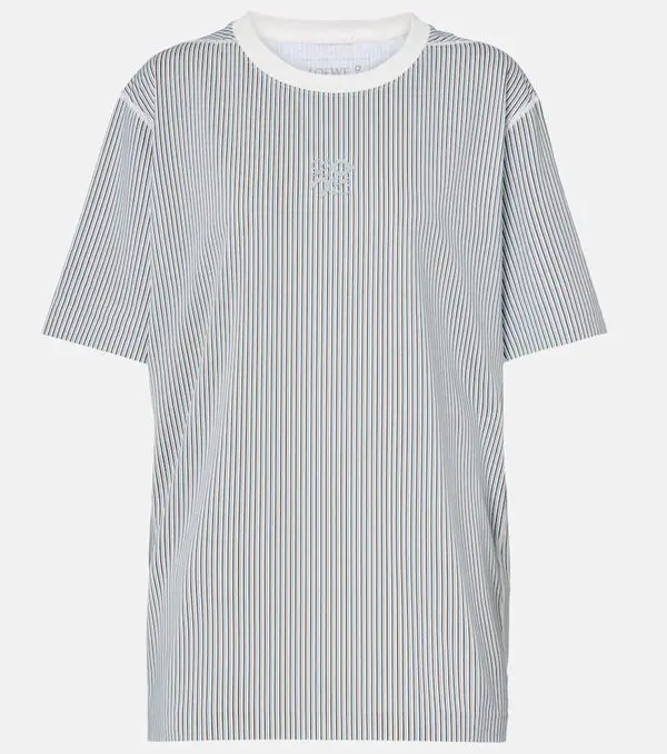 Loewe Embroidered Striped T-shirt