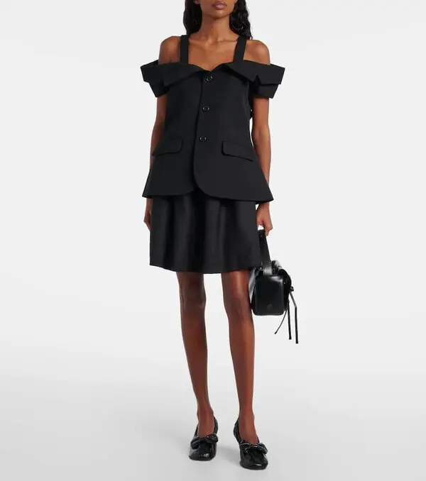 Noir Kei Ninomiya Cutout Wool Top