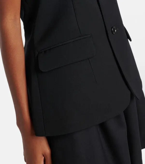 Noir Kei Ninomiya Cutout Wool Top