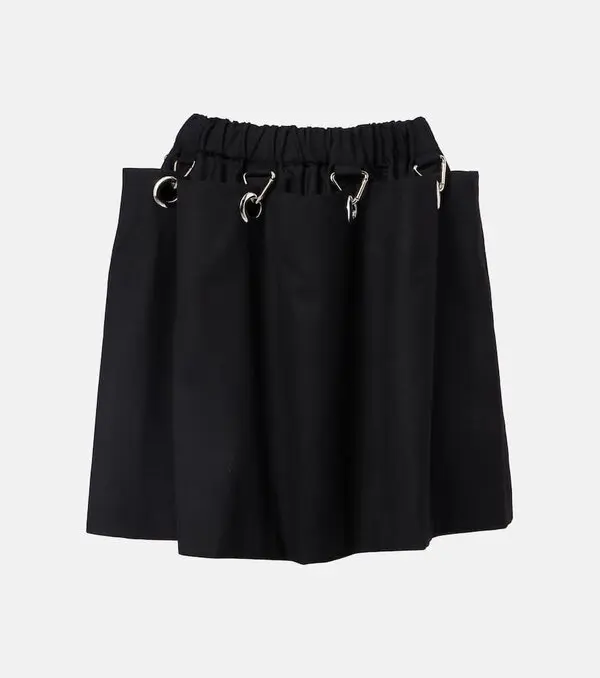 Noir Kei Ninomiya Wool Miniskirt