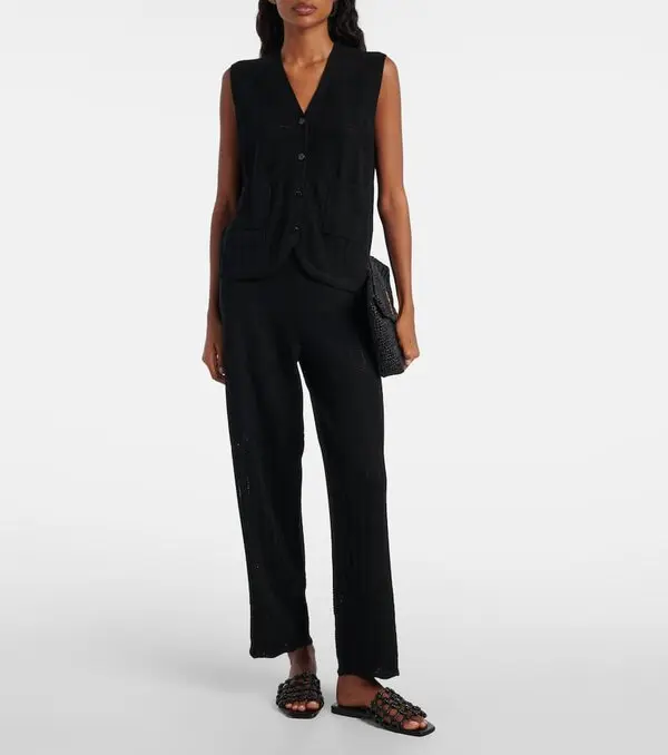 ERES Mixte Pointelle Wool And Cashmere Sweater Vest