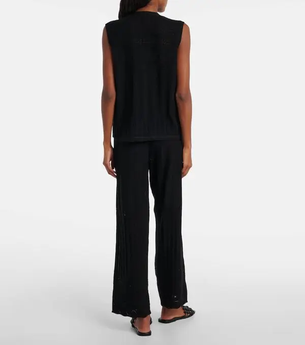 ERES Mixte Pointelle Wool And Cashmere Sweater Vest