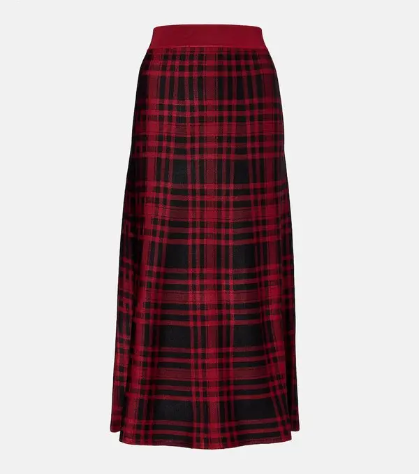 Polo Ralph Lauren Plaid Midi Skirt