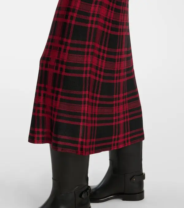 Polo Ralph Lauren Plaid Midi Skirt
