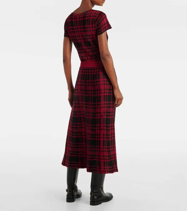 Polo Ralph Lauren Plaid Midi Skirt