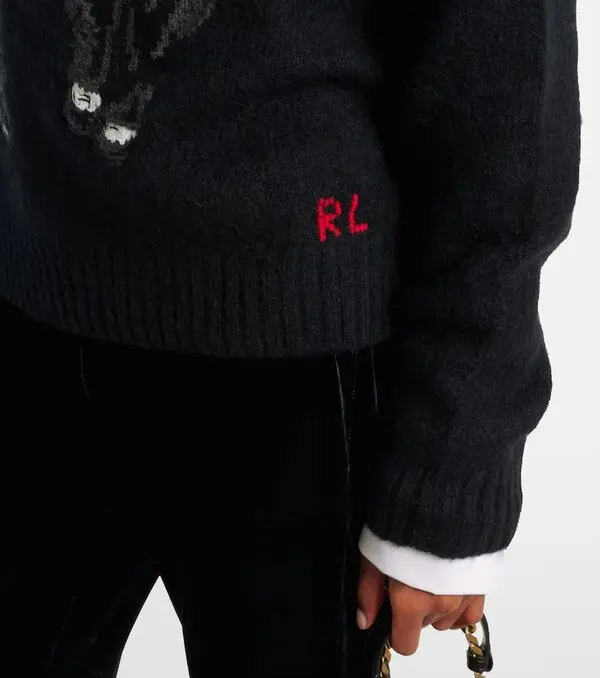 Polo Ralph Lauren Polo Bear Wool-blend Sweater - Black