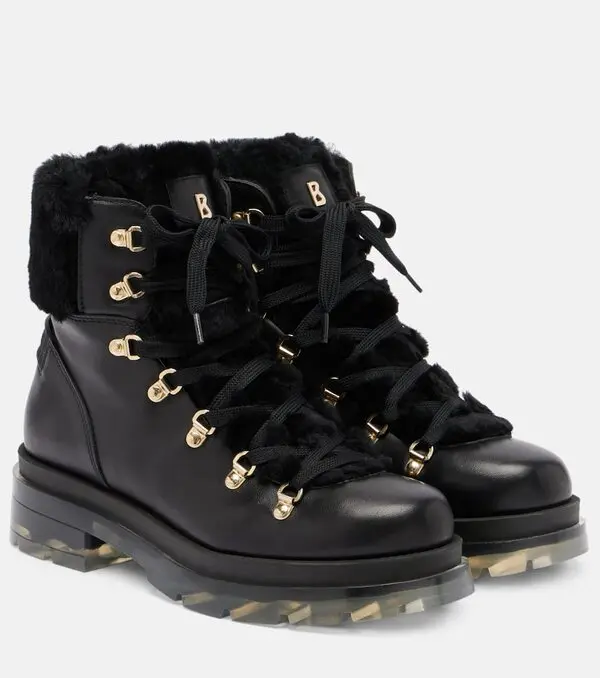 Bogner Swansea Shearling-lined Leather Ankle Boots - Black