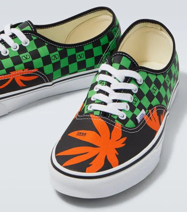 Valentino Garavani X Vans Vlogo Printed Sneakers