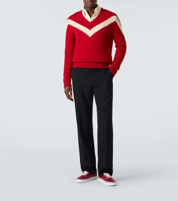 Valentino Garavani X Vans Vlogo Checked Sneakers - Red