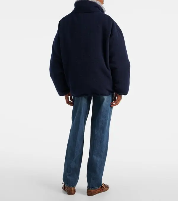 Miu Miu Down-filled Fleece Jacket - Blue