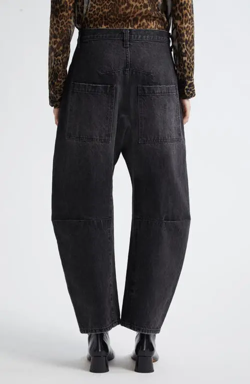 NILI LOTAN Shon Barrel Leg Jeans