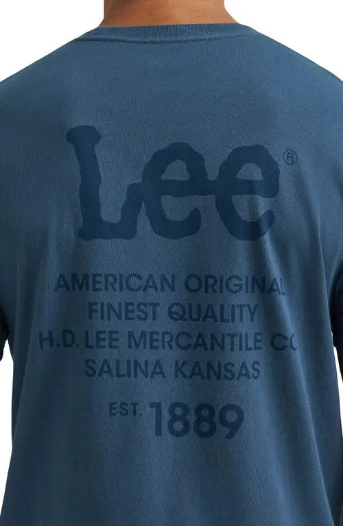 LEEM Logo Graphic T-shirt - Midnight Navy