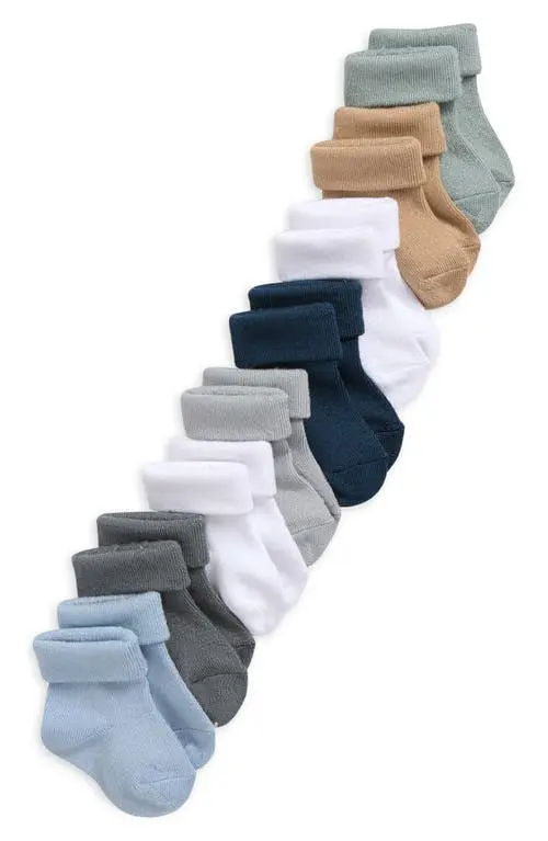 CAPELLI NEW YORK Assorted 8-pack Crew Socks - Natural Combo