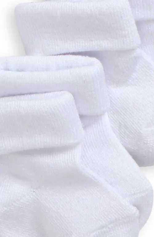 CAPELLI NEW YORK Assorted 8-pack Crew Socks - White