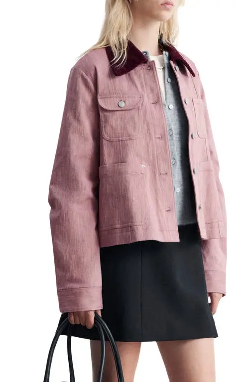 & Other Stories A-line Stretch Cotton Twill Jacket