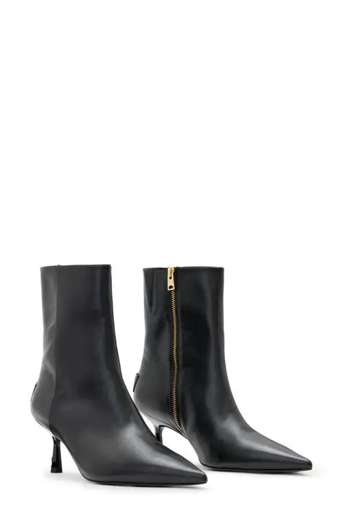 ALLSAINTS Vivian Pointed Toe Bootie - Black