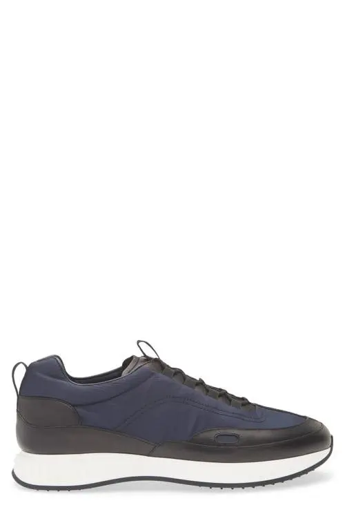 John Lobb Laced Stream Sneaker - Black/navy