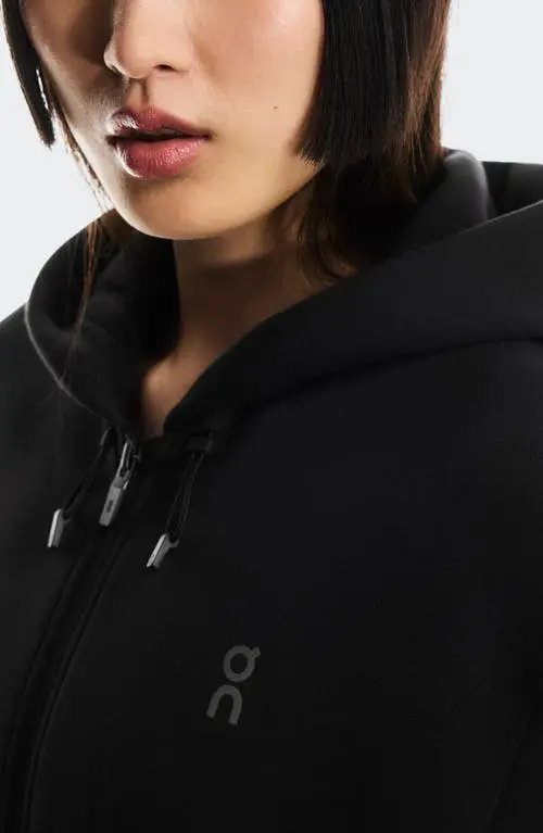 On Focus Tech Zip Hoodie - Black