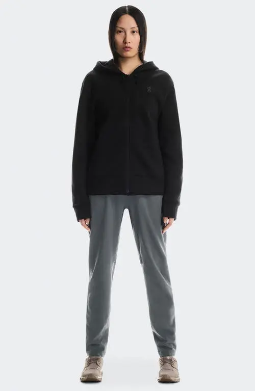 On Focus Tech Zip Hoodie - Black