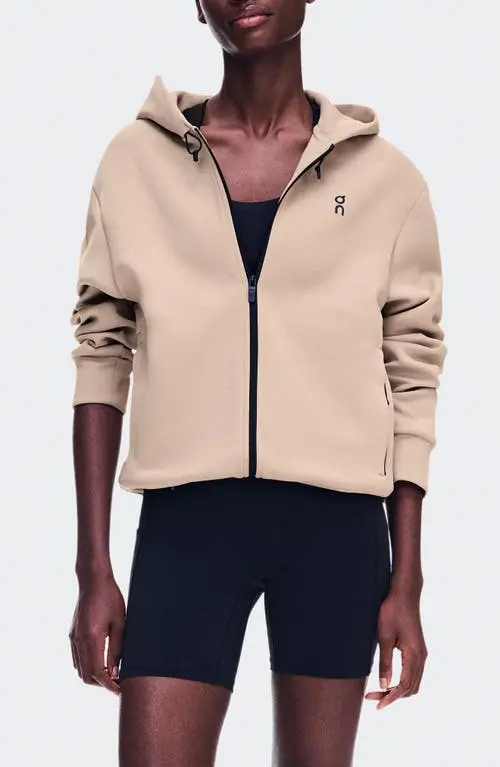 On Focus Tech Zip Hoodie - Desert