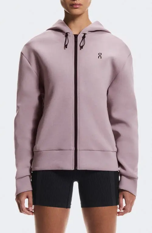 On Focus Tech Zip Hoodie - Heron