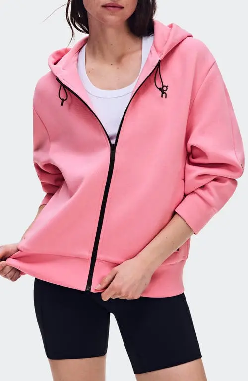 On Focus Tech Zip Hoodie - Magnolia