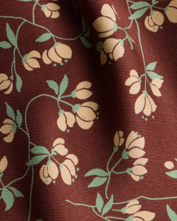 Prada Printed Silk Twill Scarf - Brown
