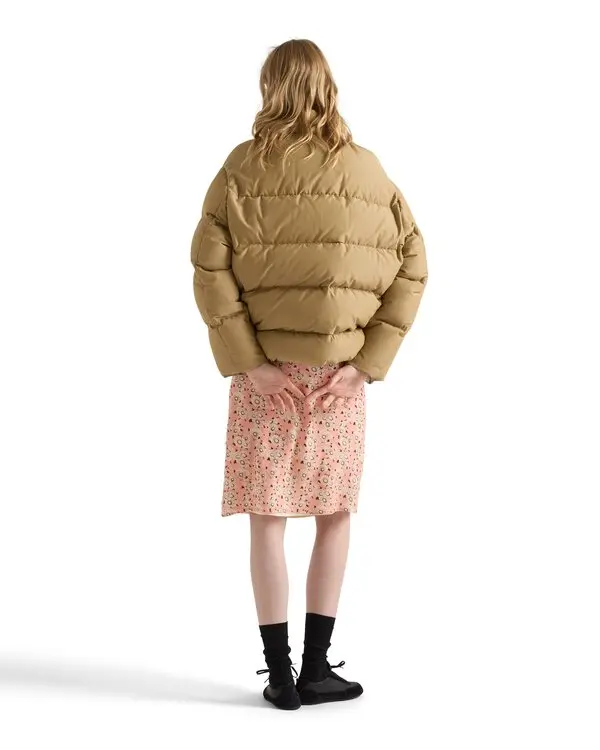 Prada Technical Fabric Down Jacket - Brown