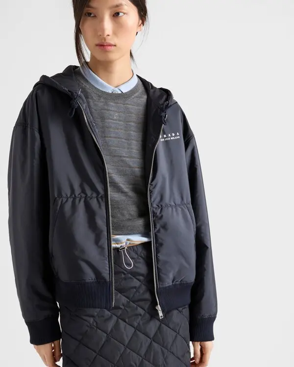 Prada Re-nylon Hooded Blouson Jacket