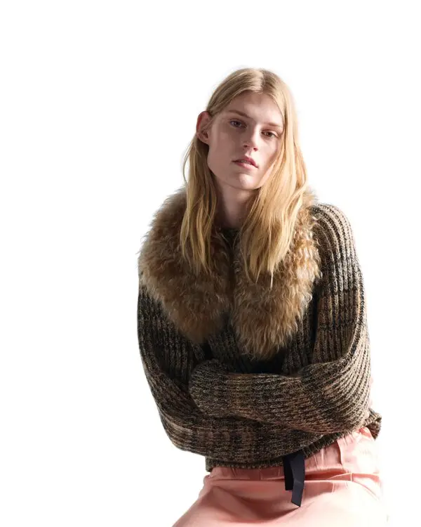 Prada Wool And Cashmere Crew-neck Sweater