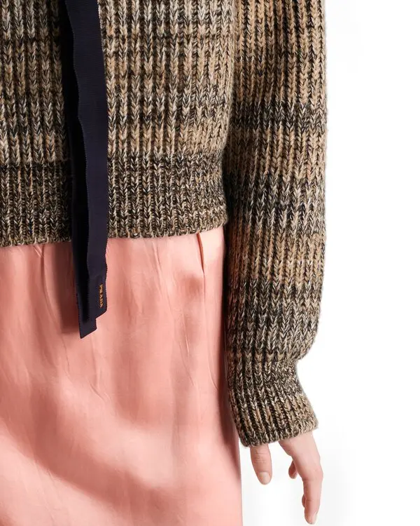 Prada Wool And Cashmere Crew-neck Sweater